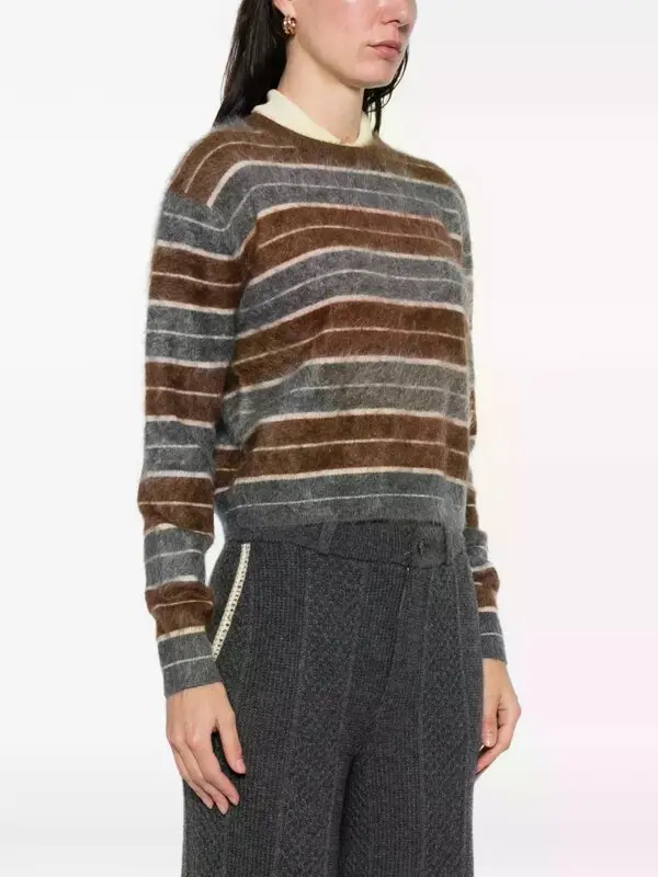 Guest In Residence Striped Knitted Sweater