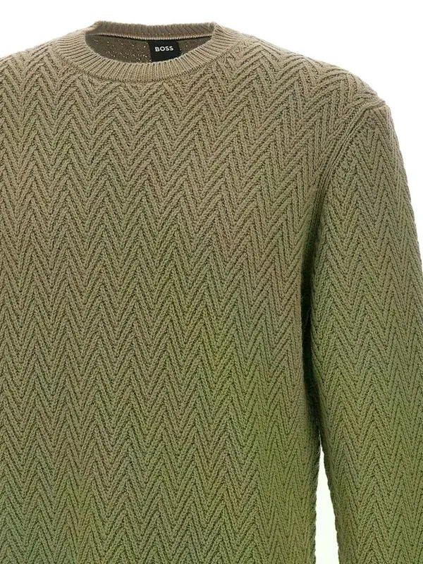 BOSS H-hitalo Herringbone Sweater