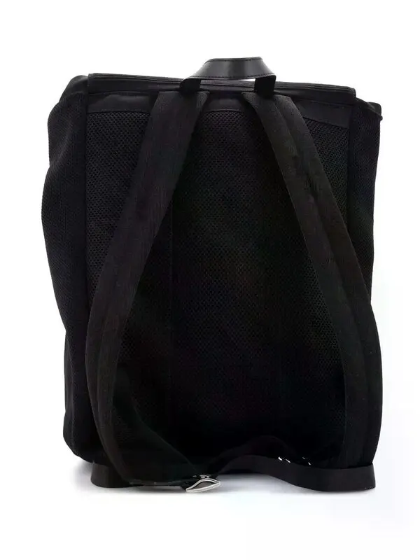 Fendi Ness Zucca Jacquard And Mesh Medium Backpack - Black  display picture 1