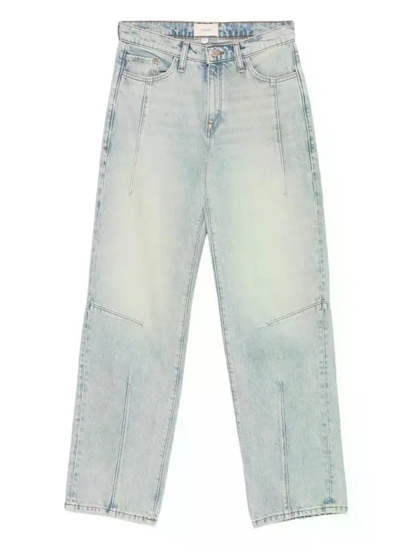 TRIARCHY Paneled Slit Jeans