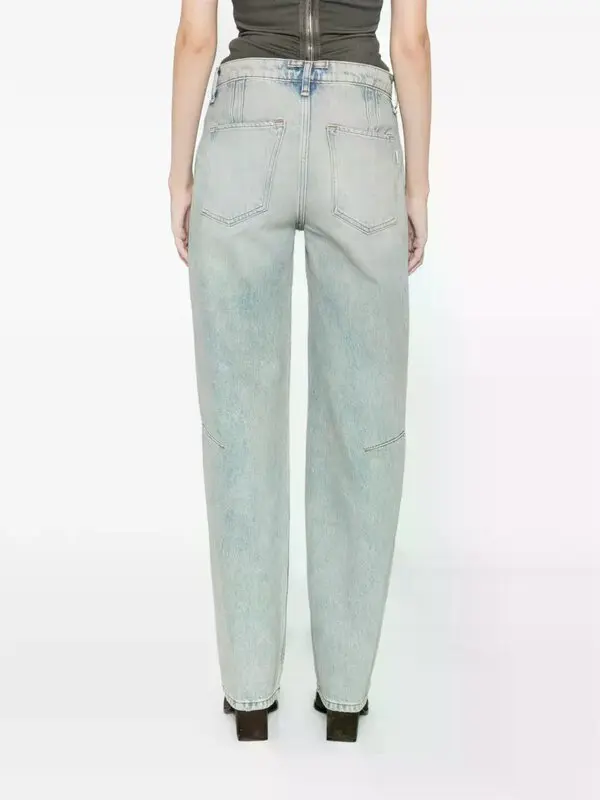 TRIARCHY Paneled Slit Jeans