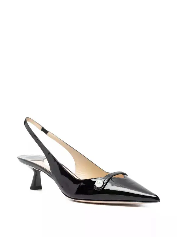 JIMMY CHOO Amita Pointed-toe Pumps - Black