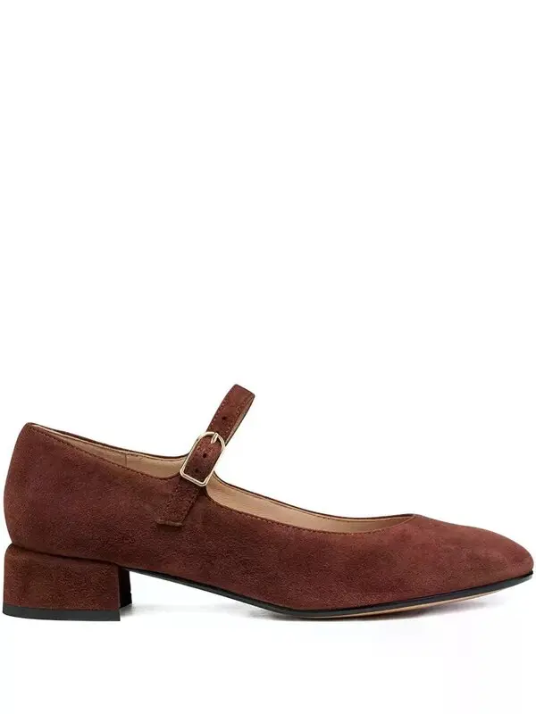 Geox Buckle-strap Suede Pumps