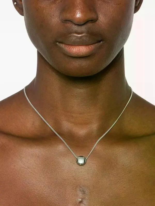 Loewe Anagram Pendant Necklace - Silver