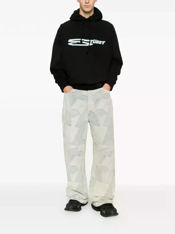 StÜssy Logo Hoodie - Black