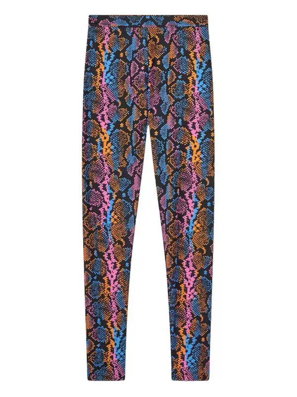Versace Snakeskin-print Leggings