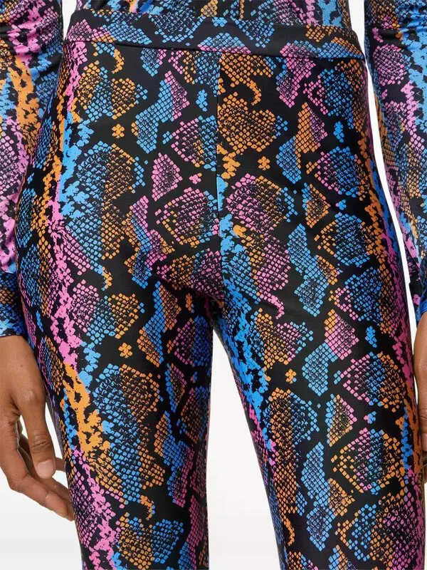 Versace Snakeskin-print Leggings