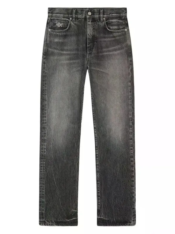 Versace Logo-patch Jeans - Grey