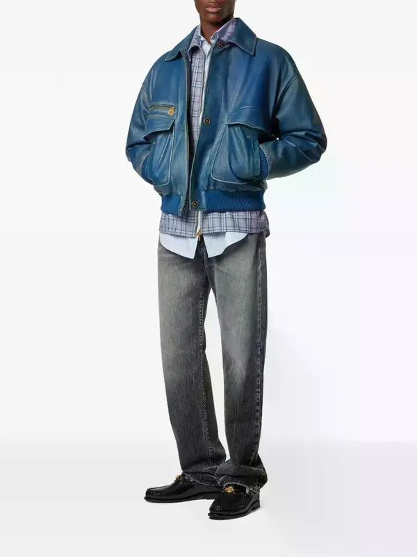 Versace Logo-patch Jeans - Grey