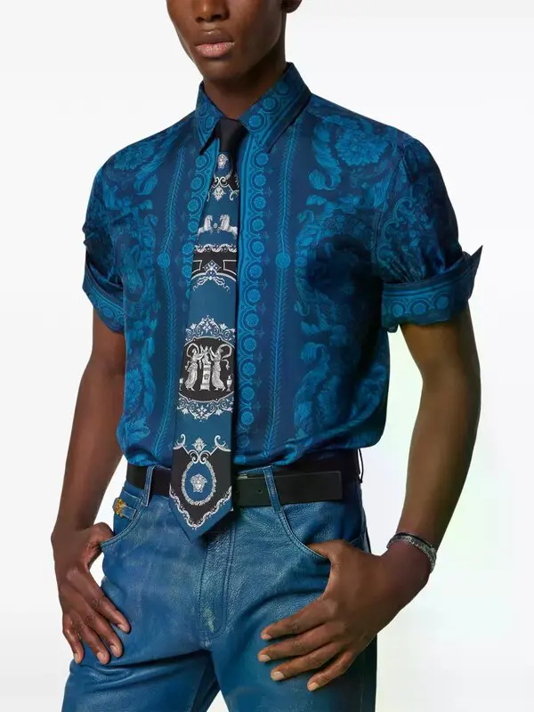 Versace Hall Of Heroes Silk Tie