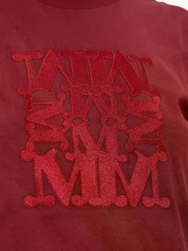 Max Mara Embroidered Tee - Red