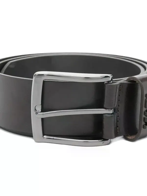 Karl Lagerfeld Logo Buckle Belt - Brown