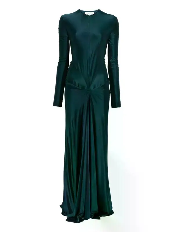 Victoria Beckham Long-sleeve Cut-out Maxi Dress