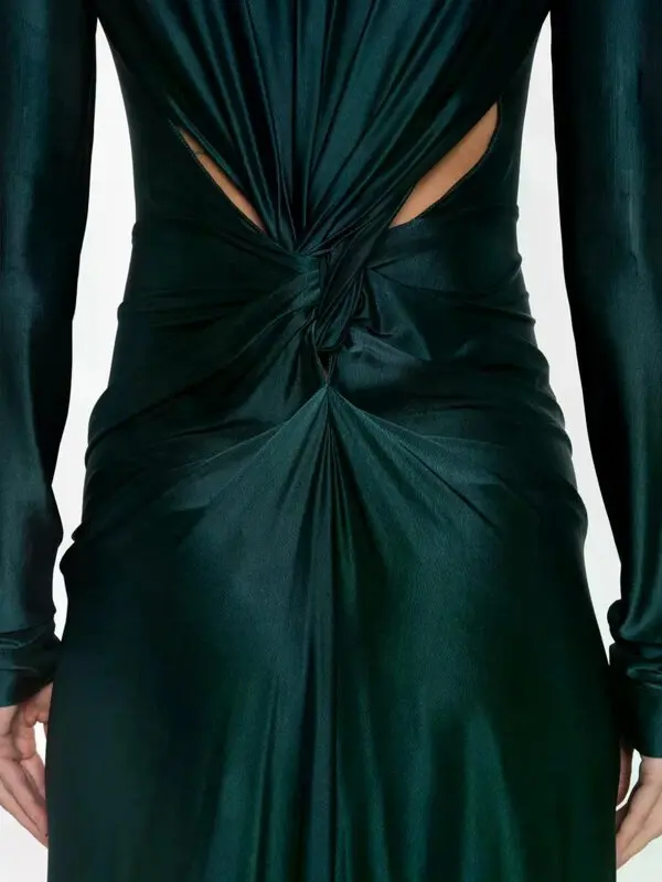 Victoria Beckham Long-sleeve Cut-out Maxi Dress