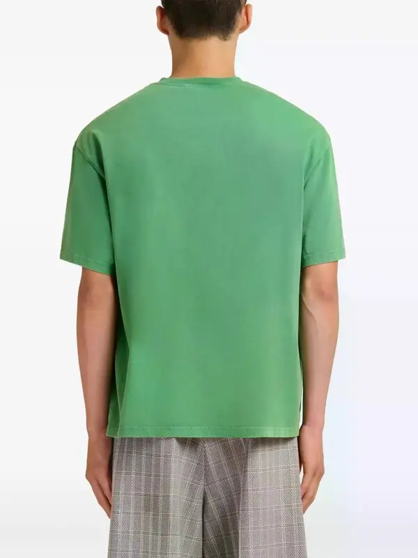 Marni Chest-pocket Cotton T-shirt - Green