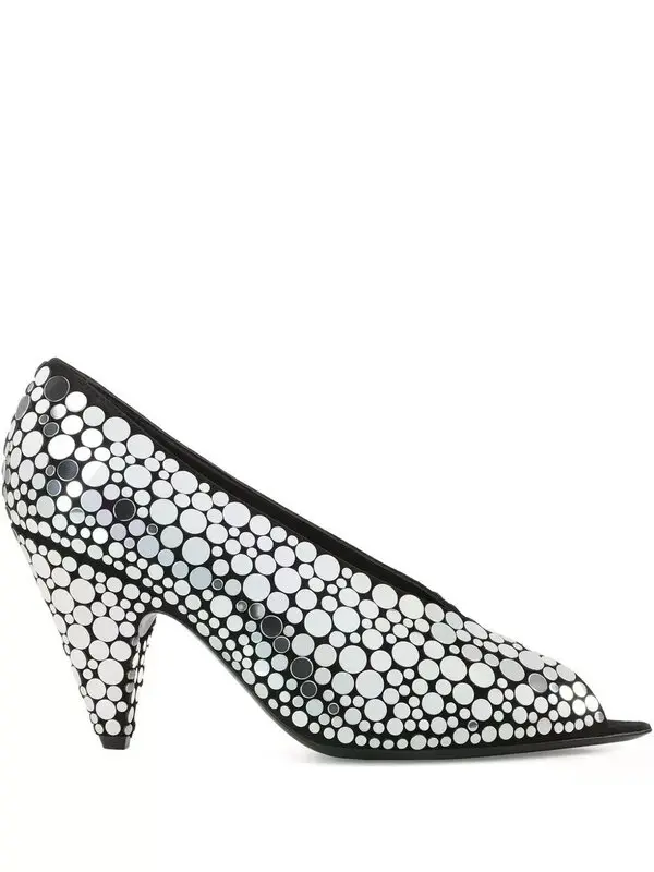 SERGIO ROSSI 85mm Beak Peep-toe Pumps
