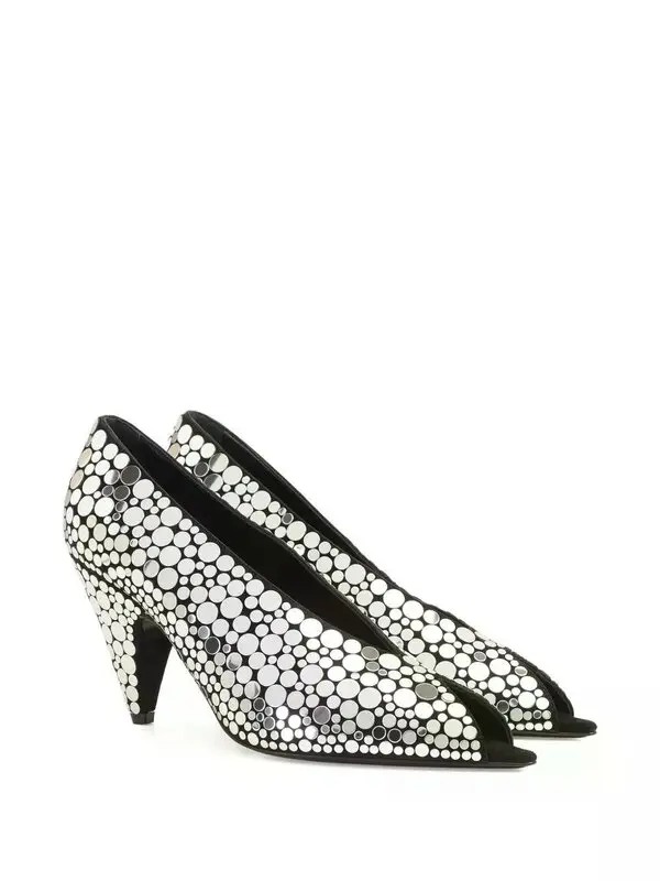 SERGIO ROSSI 85mm Beak Peep-toe Pumps