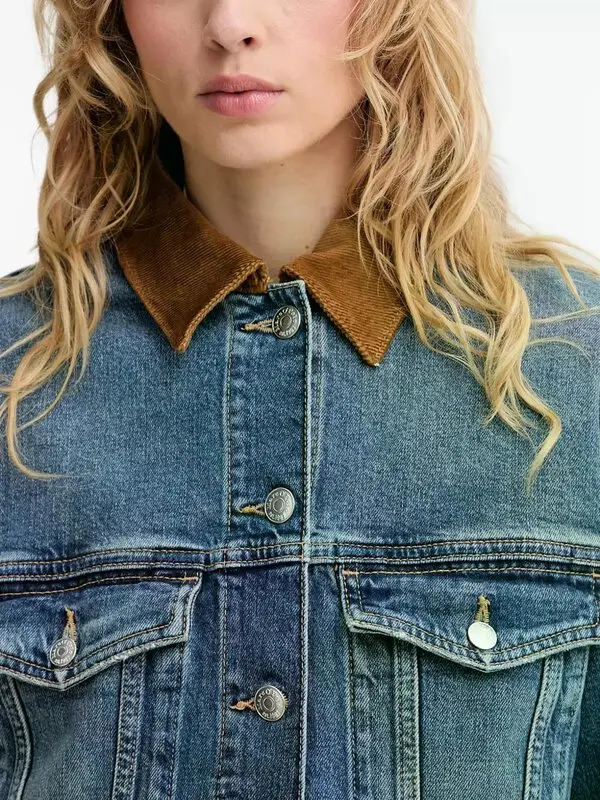 Marc O'polo Corduroy-collar Denim Jacket