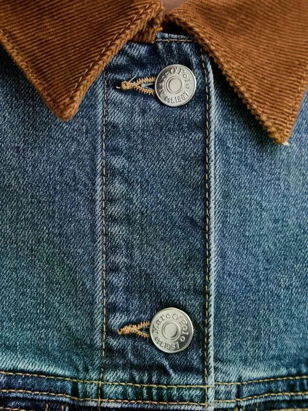 Marc O'polo Corduroy-collar Denim Jacket