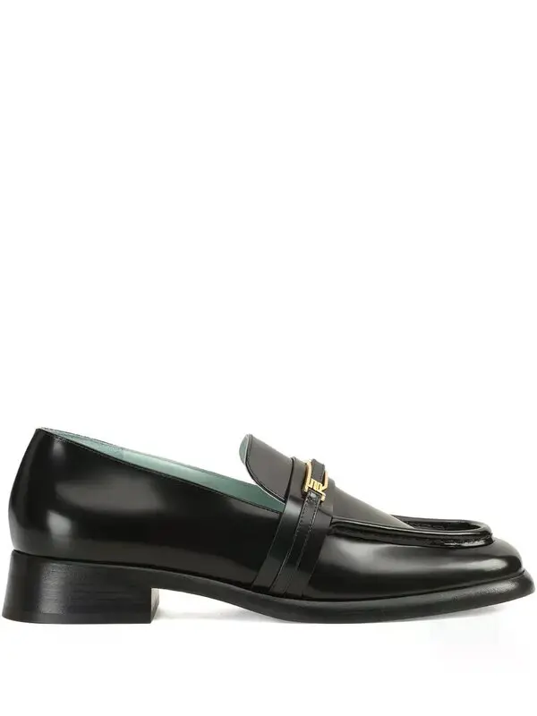 SERGIO ROSSI 25mm Bitt Leather Loafers
