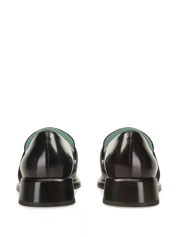 SERGIO ROSSI 25mm Bitt Leather Loafers