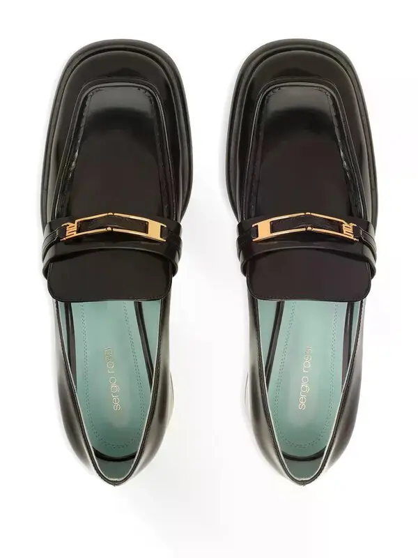 SERGIO ROSSI 25mm Bitt Leather Loafers