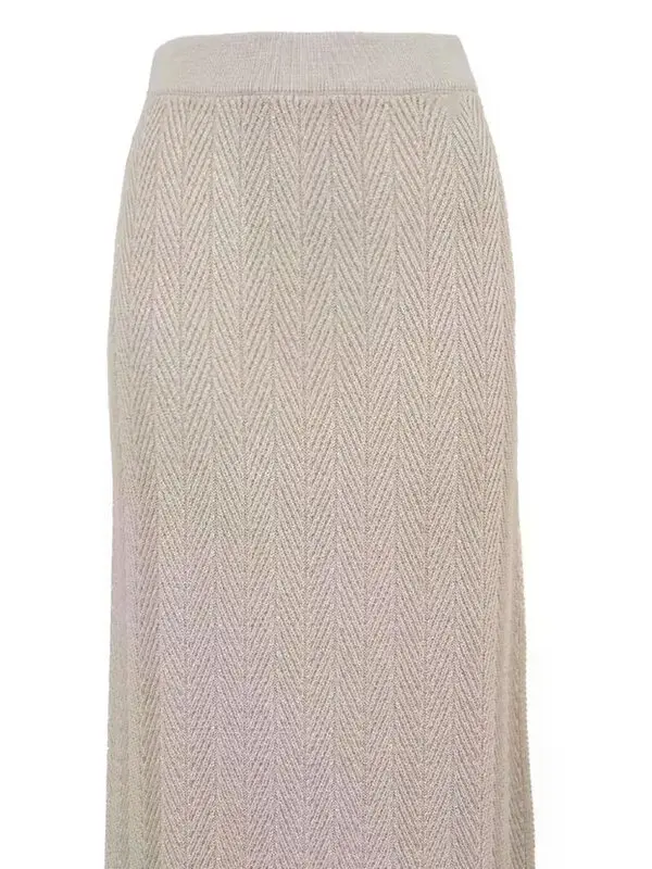 Herno Herringbone Midi Skirt