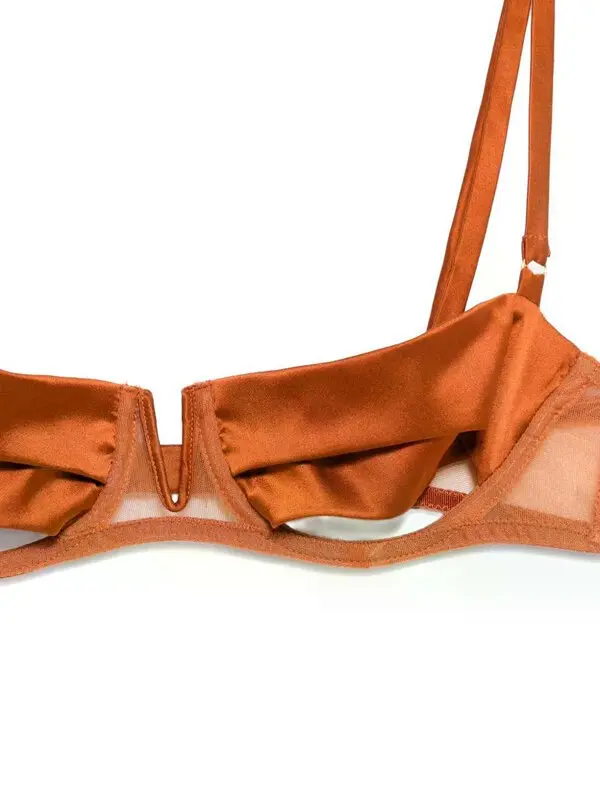 Kiki De Montparnasse Maxim Baclonette Bra - Brown