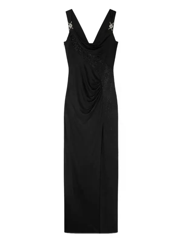 Versace Medusa '95 Draped Gown - Black