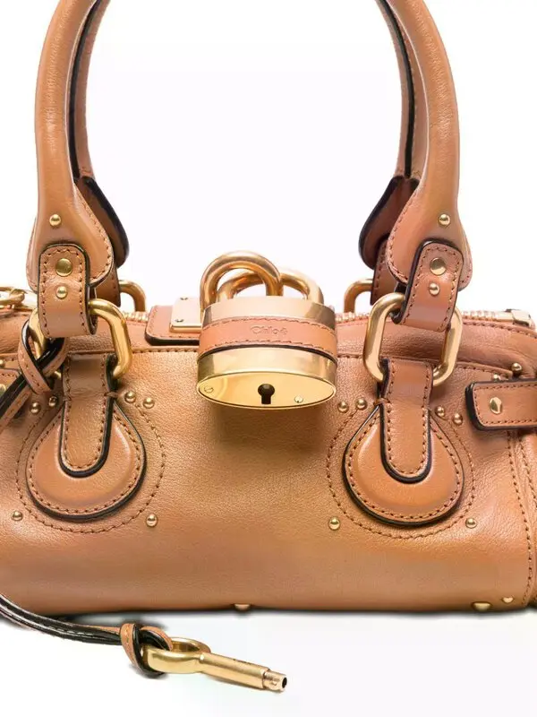 Chloé Small Paddington Leather Tote Bag - Brown