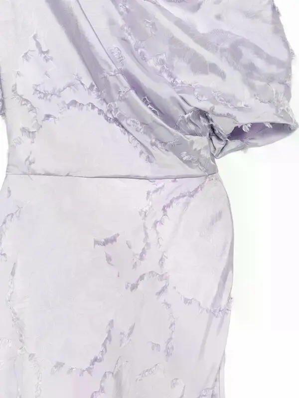 Amsale Floral-jacquard Dress