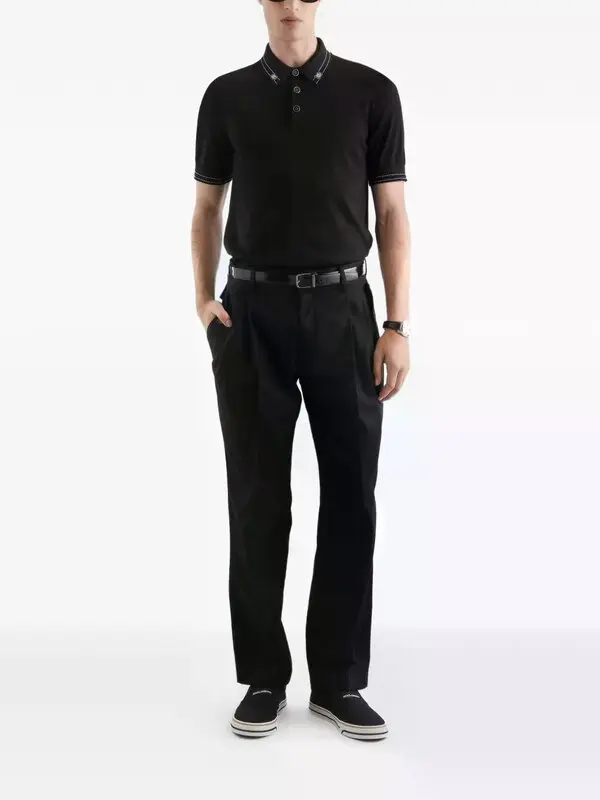 Dolce & Gabbana Short-sleeve Polo Shirt - Black