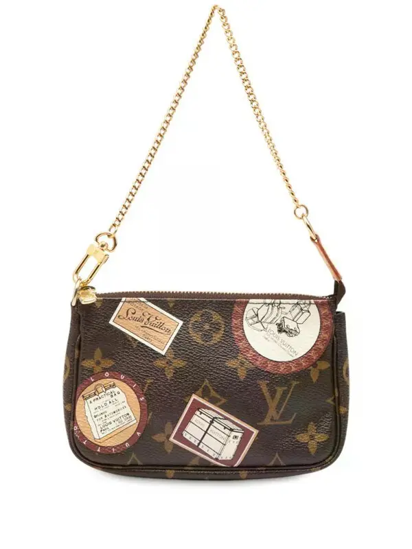 LOUIS VUITTON 2009 Monogram Patch Mini Pochette Accessoires Handbag