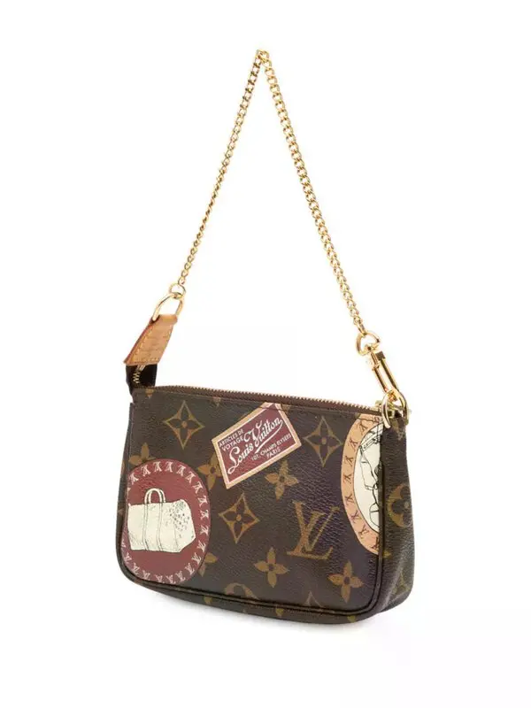 LOUIS VUITTON 2009 Monogram Patch Mini Pochette Accessoires Handbag