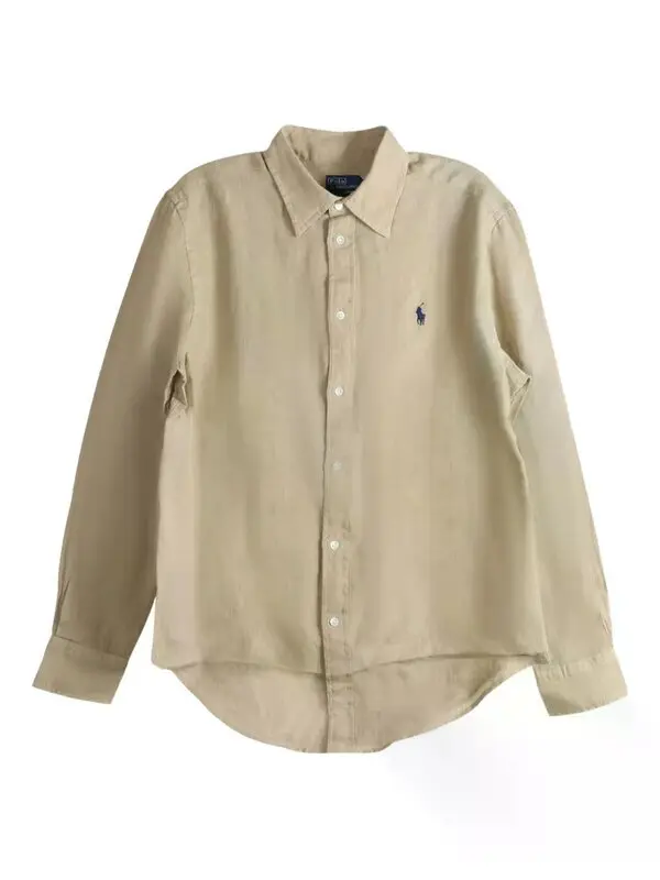 Polo Ralph Lauren Long-sleeve Linen Shirt - Neutrals