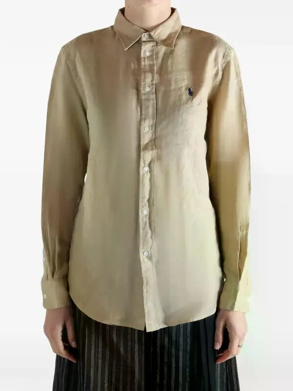 Polo Ralph Lauren Long-sleeve Linen Shirt - Neutrals