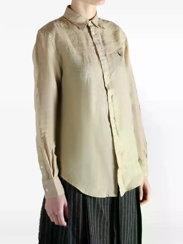 Polo Ralph Lauren Long-sleeve Linen Shirt - Neutrals