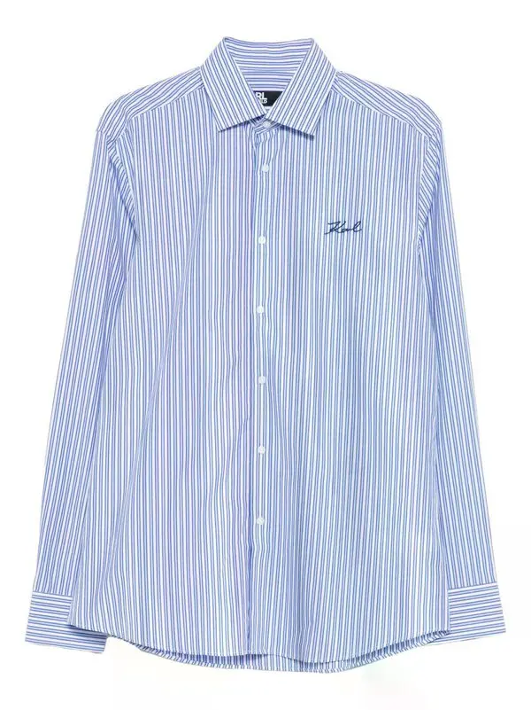 Karl Lagerfeld Striped Shirt - Blue