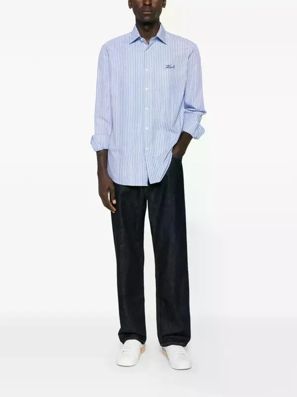 Karl Lagerfeld Striped Shirt - Blue