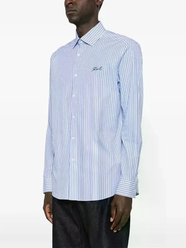 Karl Lagerfeld Striped Shirt - Blue