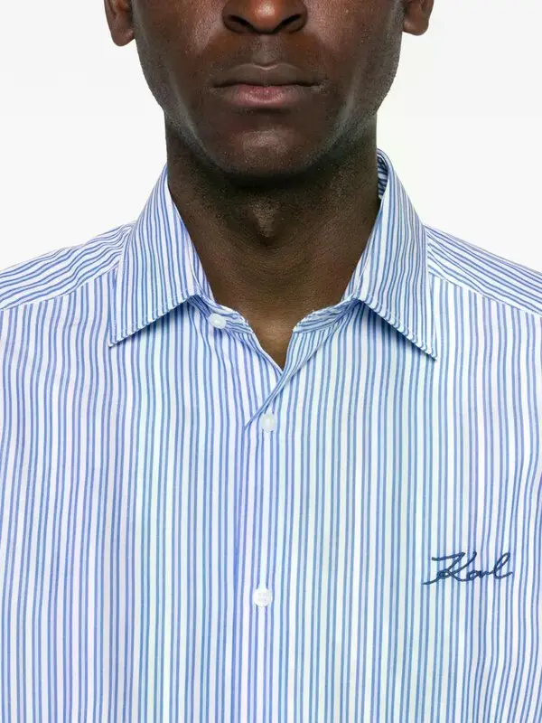 Karl Lagerfeld Striped Shirt - Blue