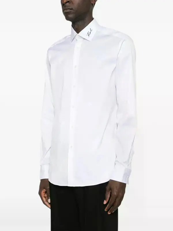 Karl Lagerfeld Logo-embroidered Shirt
