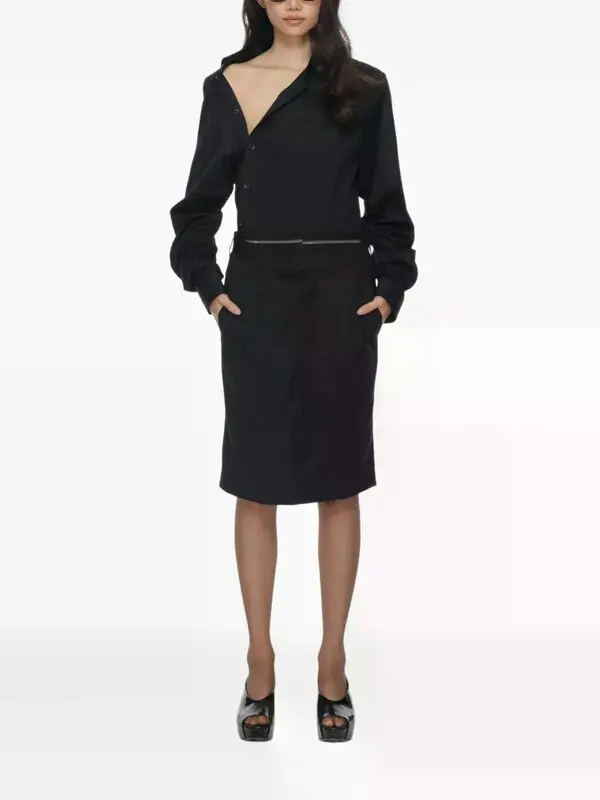 HODAKOVA Crinkled-finish Midi Skirt