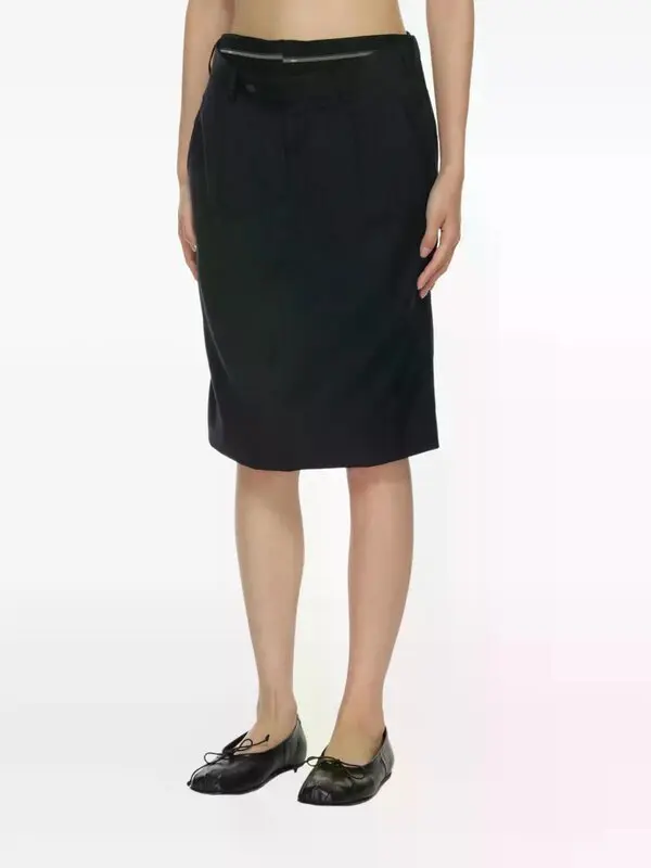 HODAKOVA Crinkled-finish Midi Skirt