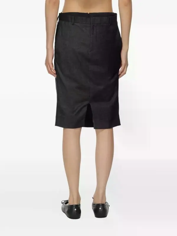 HODAKOVA Crinkled-finish Midi Skirt