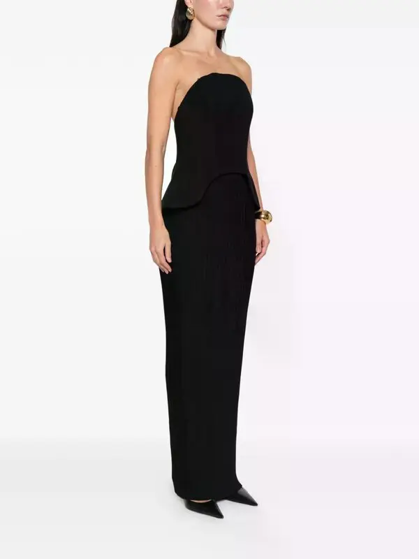 Solace London Kesi Pleated Maxi Dress