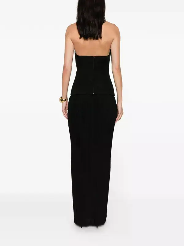 Solace London Kesi Pleated Maxi Dress