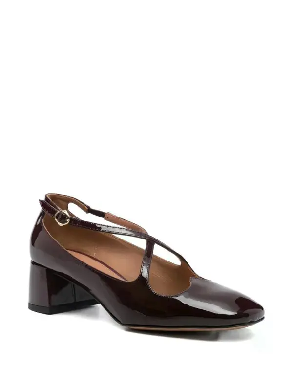 A.BOCCA 45mm Criss-cross Square-toe Pumps