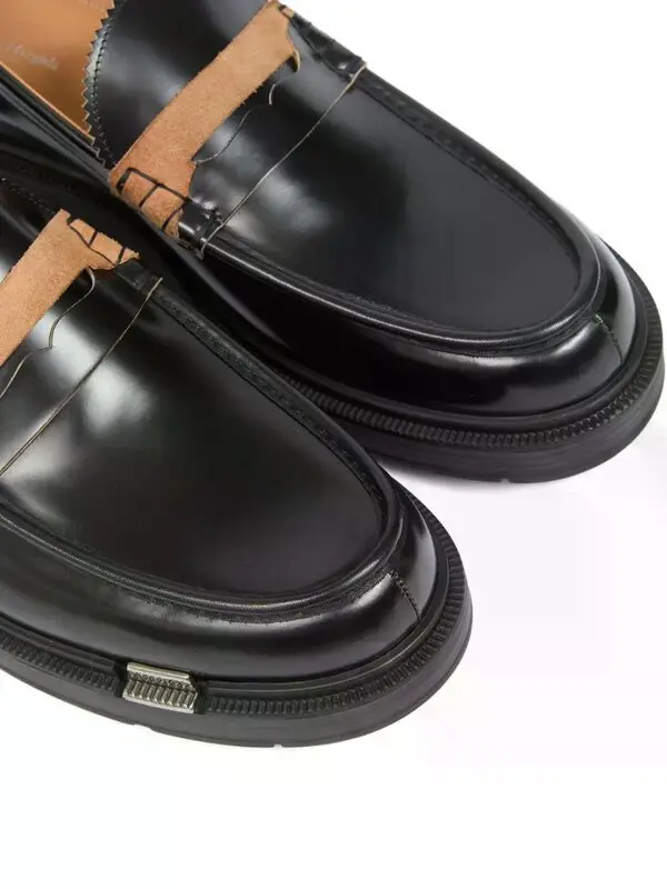 MAISON MARGIELA Decortique Strap Loafers - Black