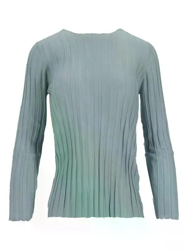 LA ROSE Ribbed Crew-neck Top